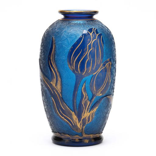 Att. Josef Riedel, Cameo Glass Vase