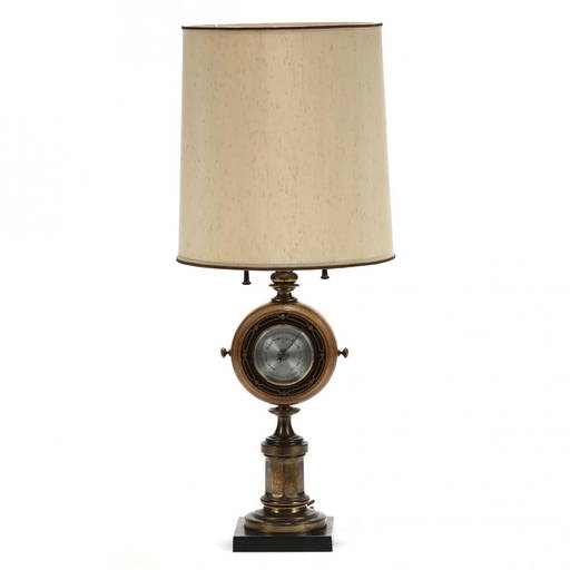Stiffel, Vintage Clock/barometer Table Lamp