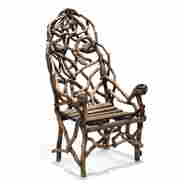BURL & BRANCH ADIRONDACK CHAIR 43.5" X 28" X 28" - Aug 28, 2022 | THOS ...