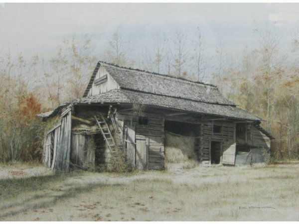 Mel Kester (nc, 20th C.), "mccurdy Barn,