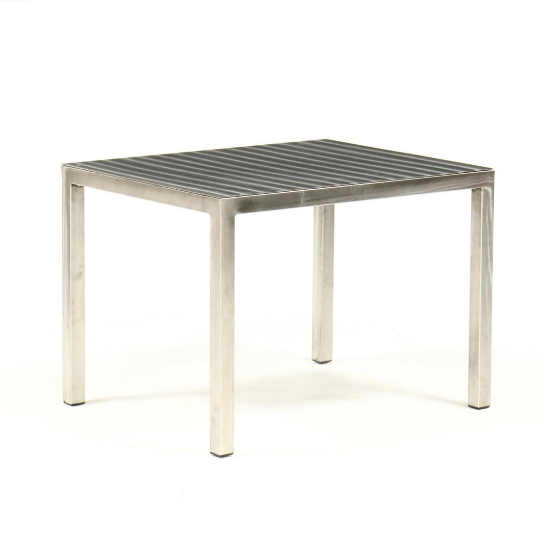 Parallel Lines, Modernist Steel Table