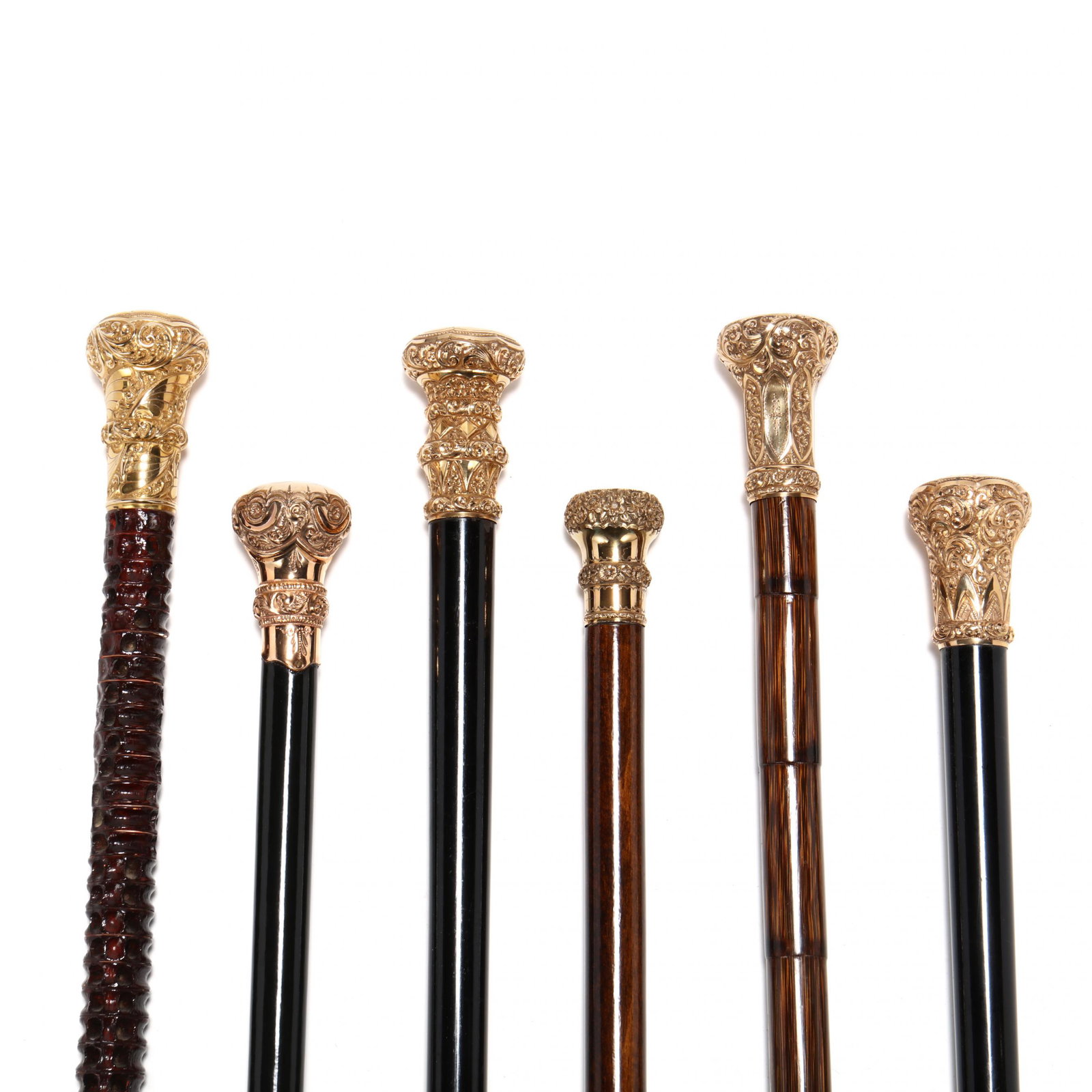 Six 19th Century Gold Topped Canes - Mar 14, 2020 | Leland Little ...