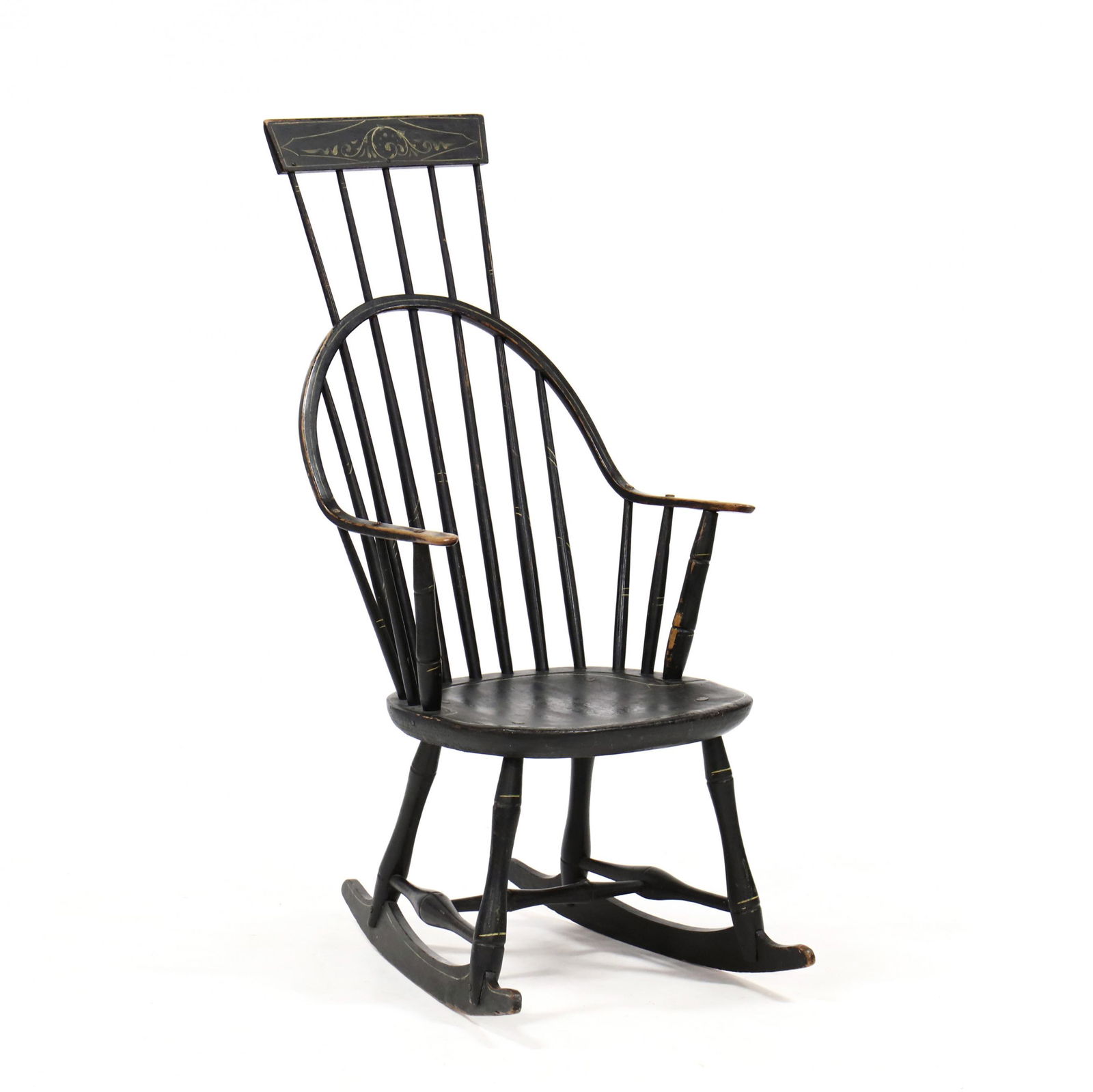 Antique American Comb Back Rocking Chair - May 25, 2020 | Leland Little ...