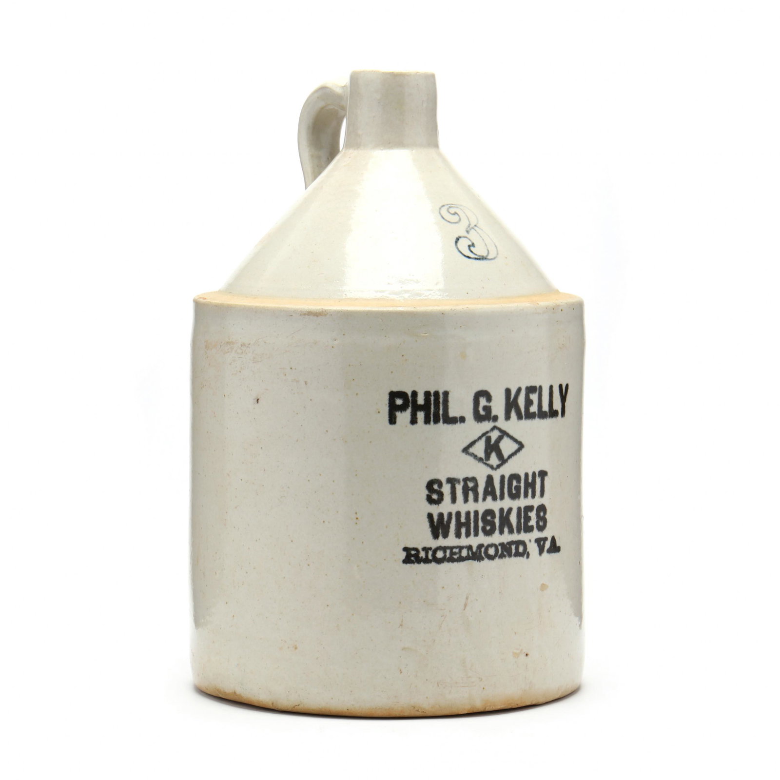 Richmond, Virginia Stoneware Whiskey Jug
