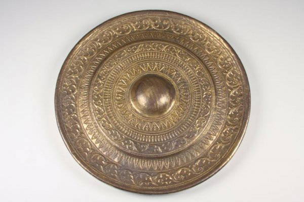 Monumental Antique Philippine Brass Gong,