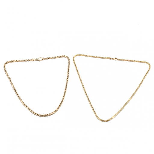 Two Gold Chain Necklaces