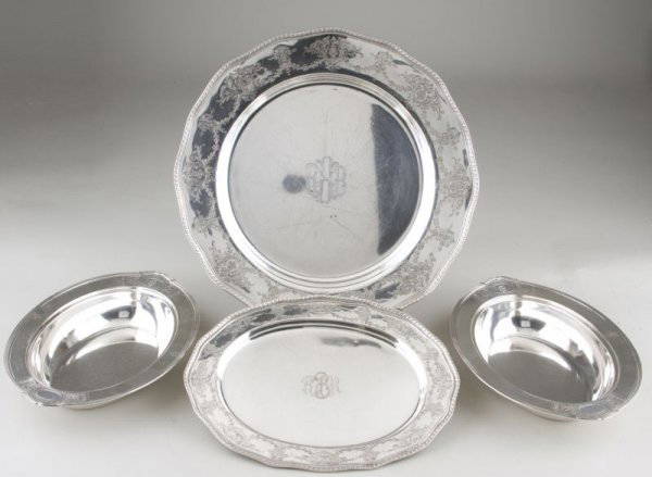 Four Sterling Silver Hollowware Items,