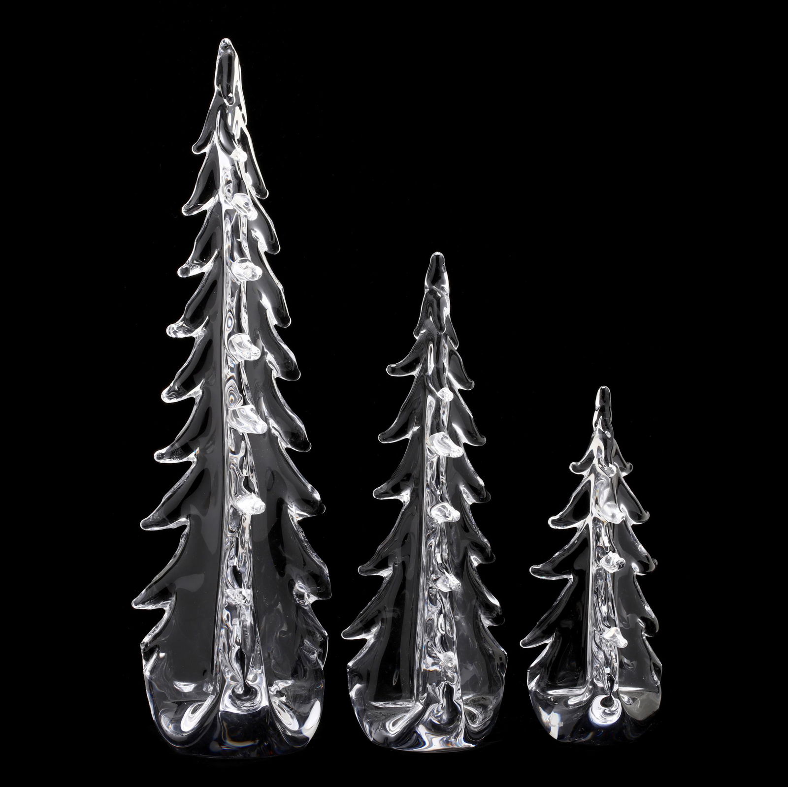 Three Simon Pearce Crystal Trees - Nov 20, 2020 | Leland Little ...