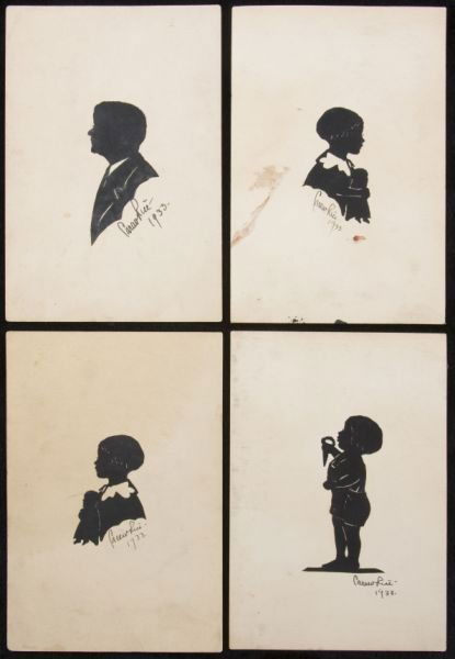 207: Four Carew Rice (SC, 1899-1971), Silhouettes