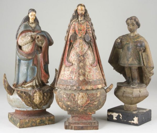 117: Three Antique Santos Figures