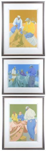 Claude Howell (nc, 1915 1997), Three Serigraphs