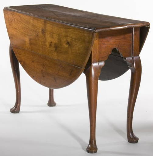 American Drop Leaf Queen Anne Breakfast Table