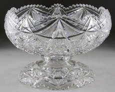 Cut glass punch bowl, Colonna, sgn Libbey, 14"DX 8 - Jun 07, 2008 ...