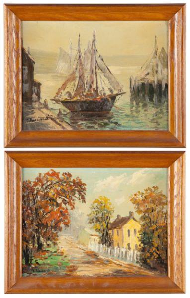 529: Cesare Ricciardi (PA, 1892-1973), Two Paintings