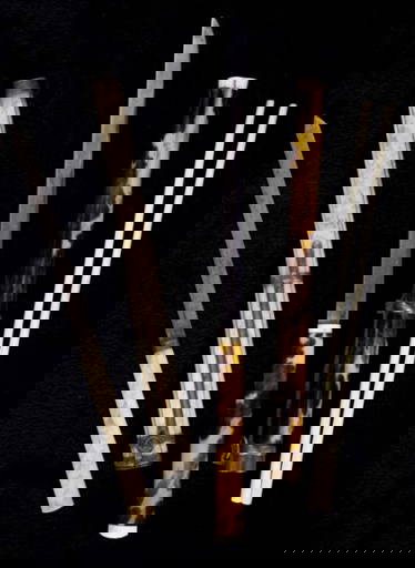 Two Antique Japanese Kaiken Daggers