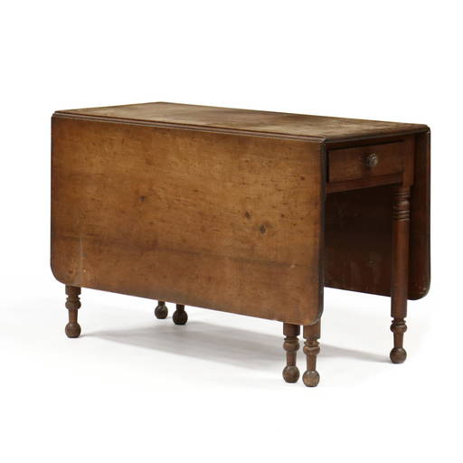 Southern Sheraton Walnut Drop Leaf Dining Table (#1173) on Dec 16, 2021 ...