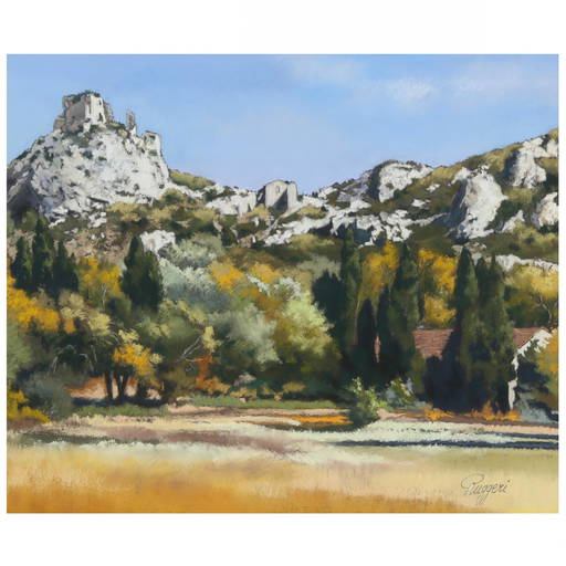 Anne Marie Ruggeri (french, B. 1959), Le Castelas De Roquemartine