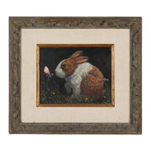 Arne Besser (american, B. 1935), Bunny And Butterfly