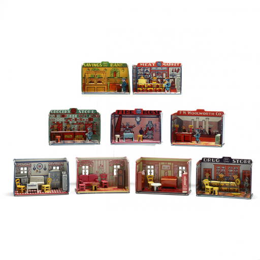 Nine Vintage Marx Tin Litho Rooms (#0524) on Aug 11, 2022 | Leland ...