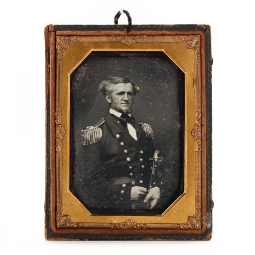 Quarter Plate Daguerreotype Of Naval Surgeon Lewis Willis Minor, Usn ...
