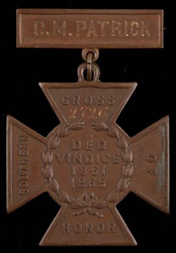 Identified Confederate Southern Cross Of Honor