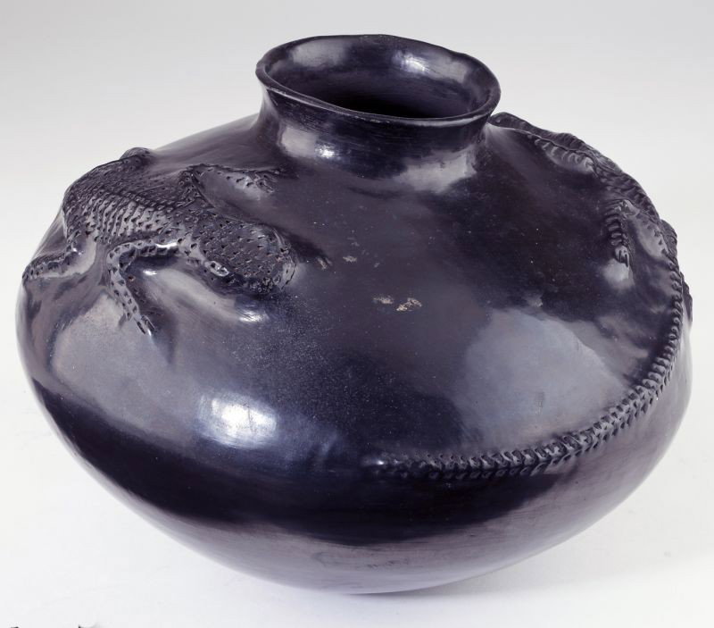 Blackware Pottery Vessel By Rosa Quezada