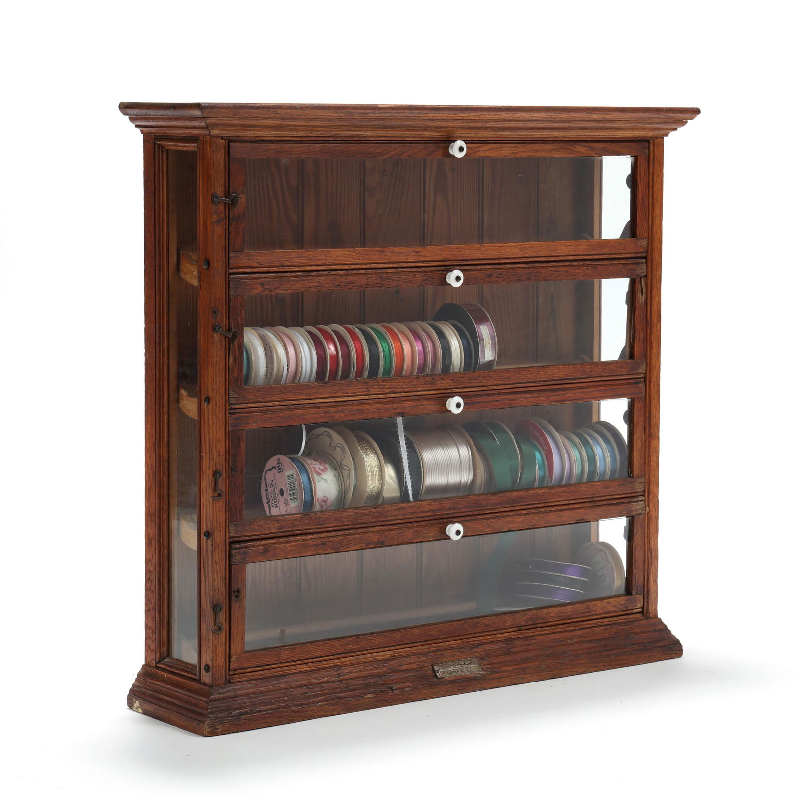 A.n. Russell & Sons, Vintage Oak Ribbon Cabinet