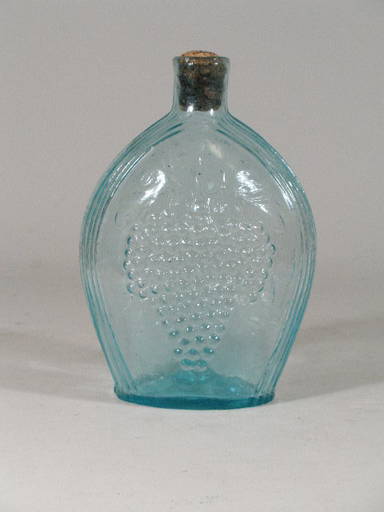 Eagle And Cluster Of Grapes Historical Glass Flask