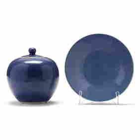 EARLY 19TH C COVERED WOODEN FIRKIN; OLD BLUE - Jul 27, 2013 | Marion ...