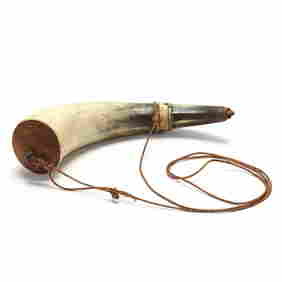 Antique Carved Small Powder Horn. - Jun 12, 2020 | Conestoga Auction ...