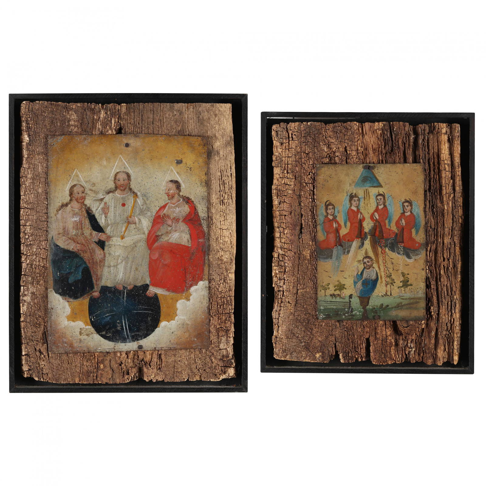 Two 19th Century Mexican Retablos Auction