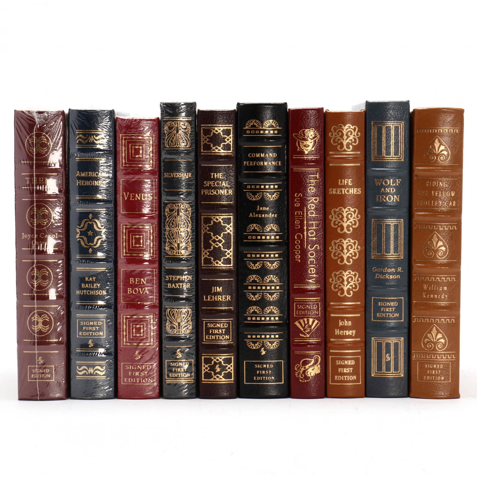 Ten (10) Easton Press Signed First Edition Books Auction