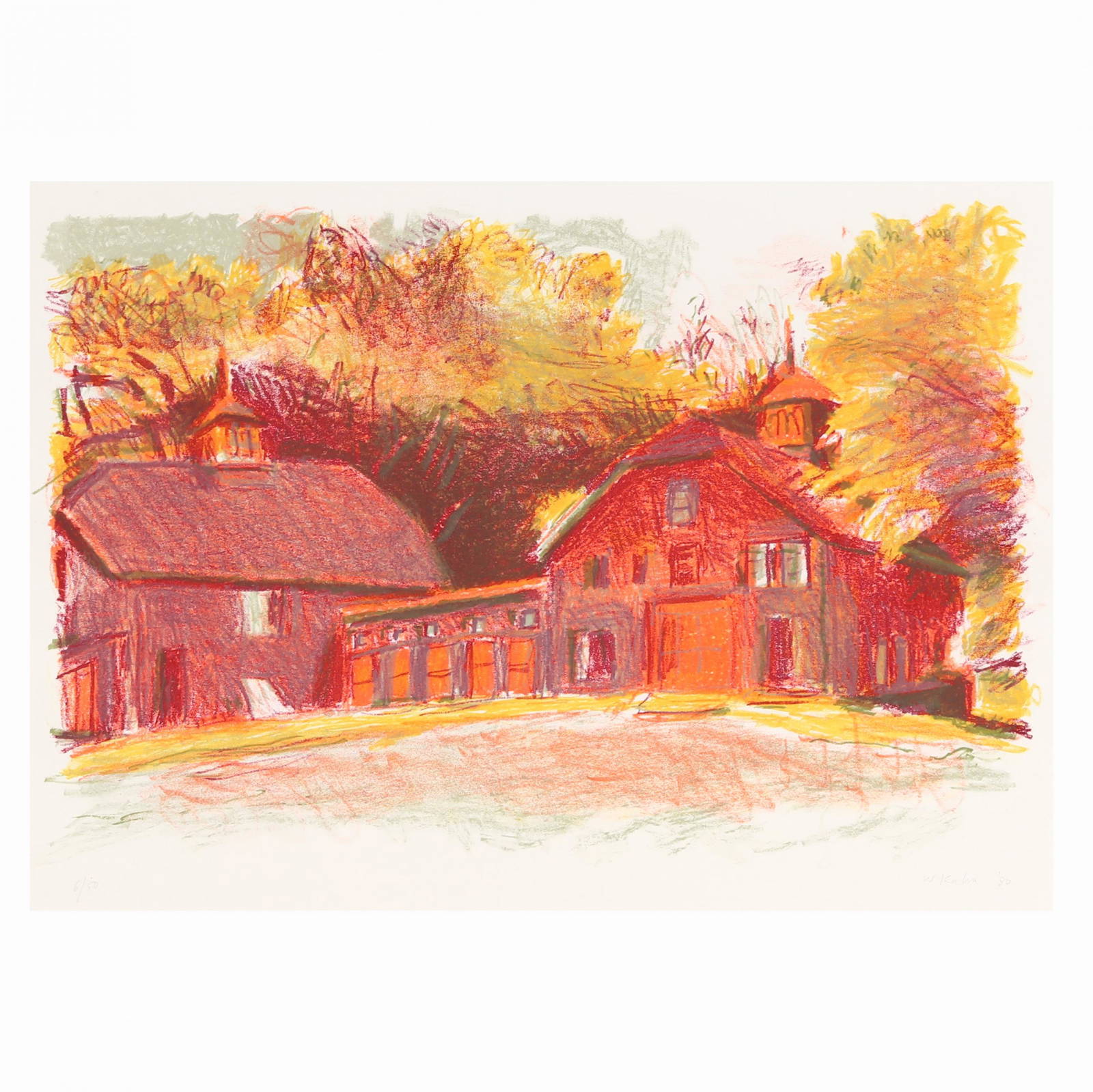 Wolf Kahn (american, 1927-2020), The Curing Shed Auction