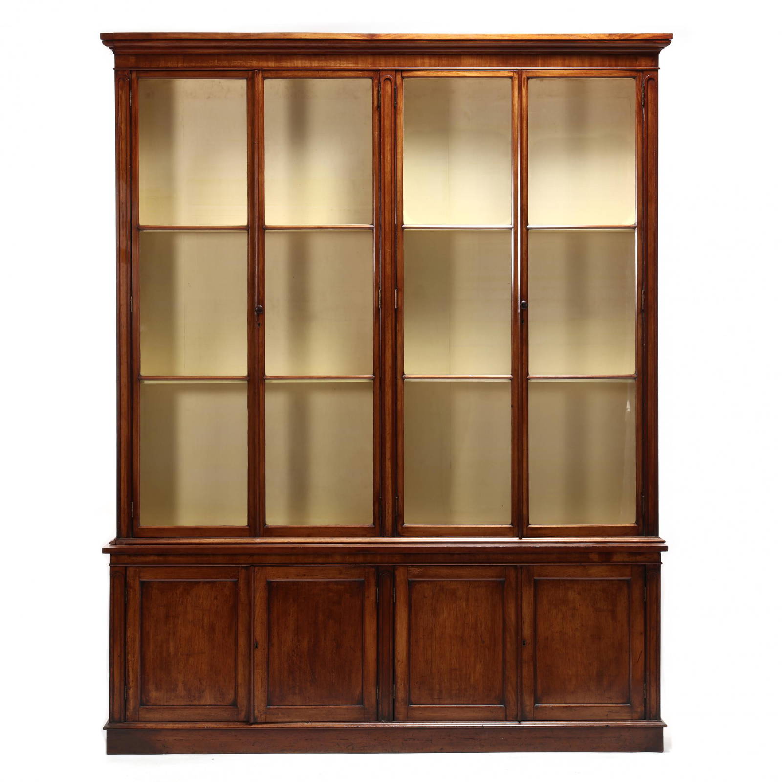 George Iii Mahogany Step-back Bookcase Auction
