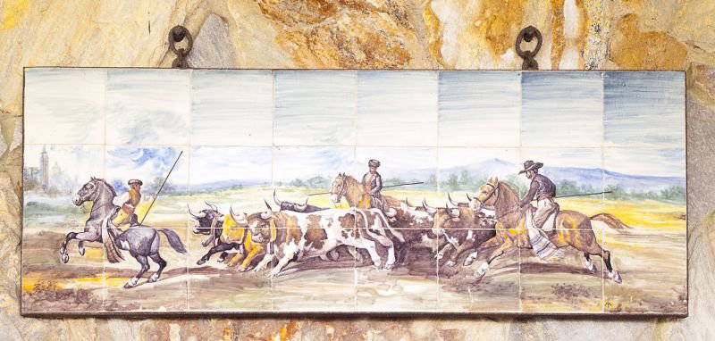 Spanish Tile Wall Panel