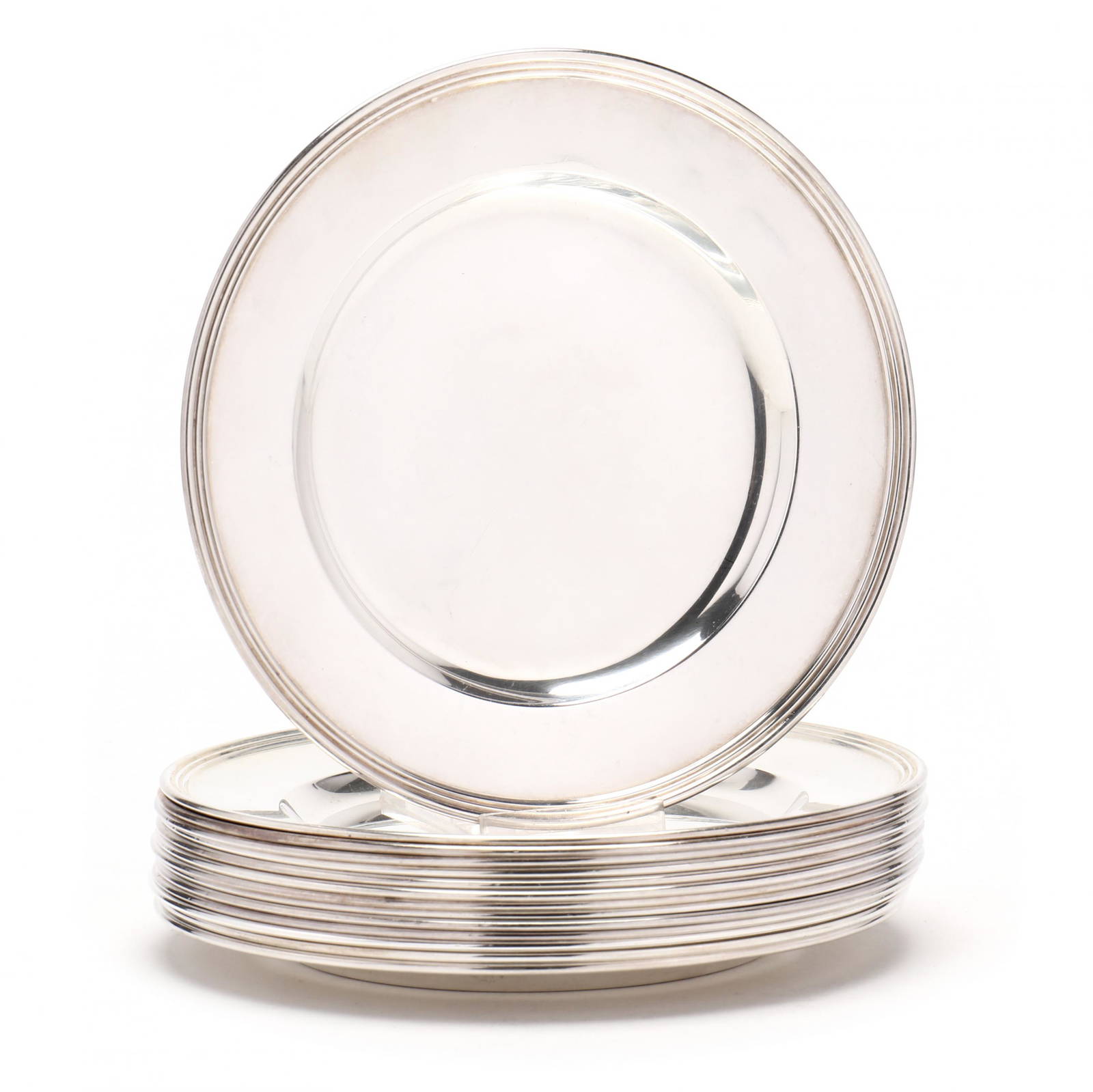 (14) American Sterling Silver Bread Plates Auction