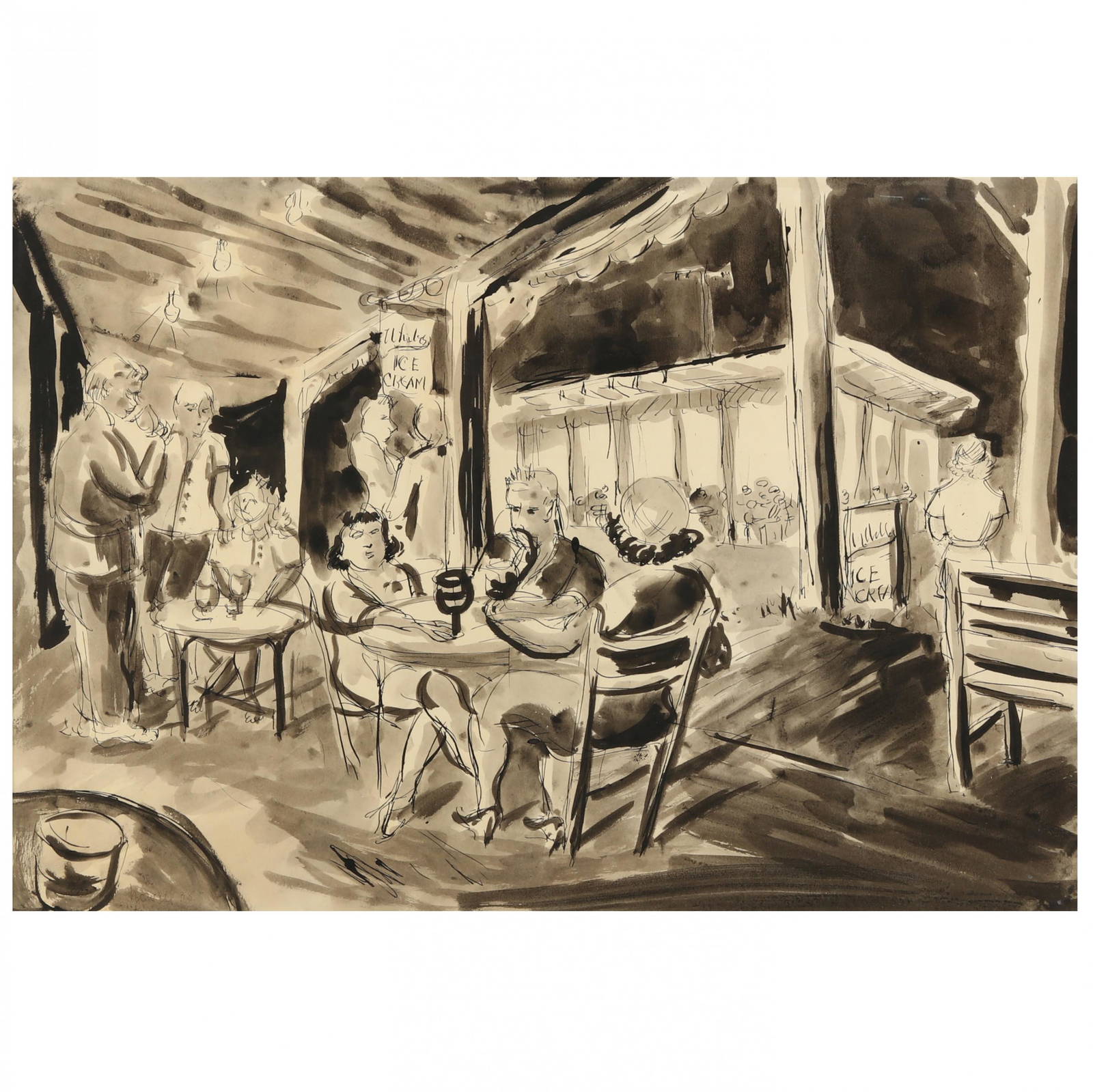 Claude Howell (nc, 1915-1997), Pop Gray's, Wilmington Auction