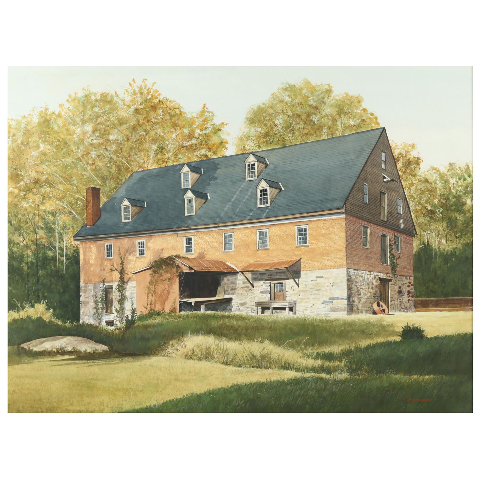 William Youngblood (american, 1915-2009), Muddy Creek Mill Auction