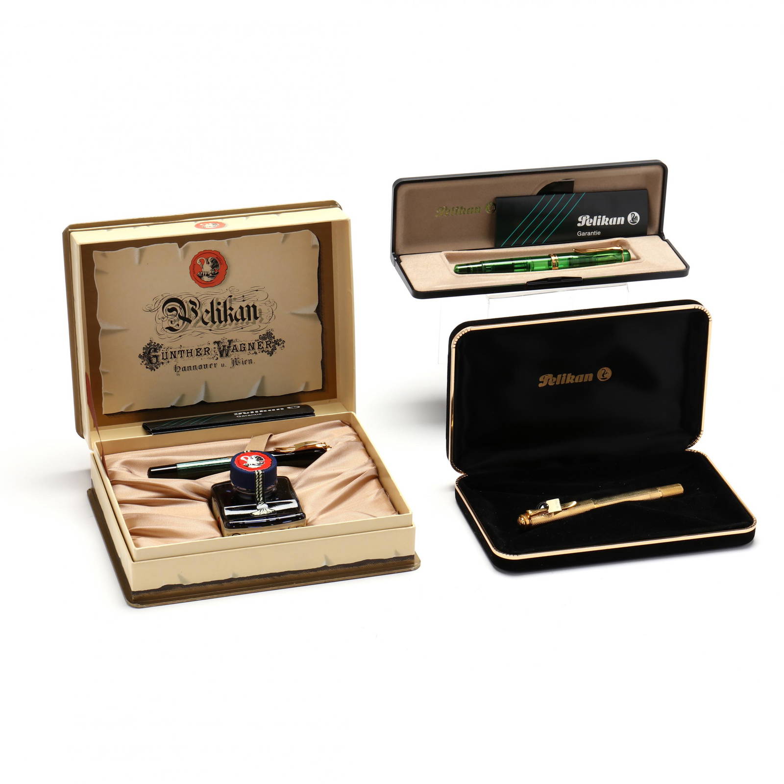 Three Pelican Presentation Writing Instruments Auction
