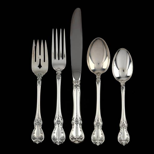 Towle Old Master Sterling Silver Flatware Service For Twelve