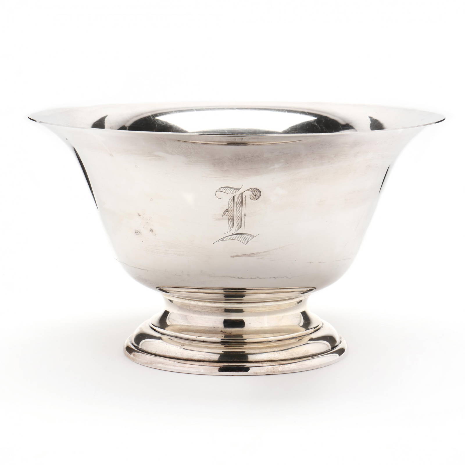 Large Stieff Sterling Silver Round Footed Bowl Auction