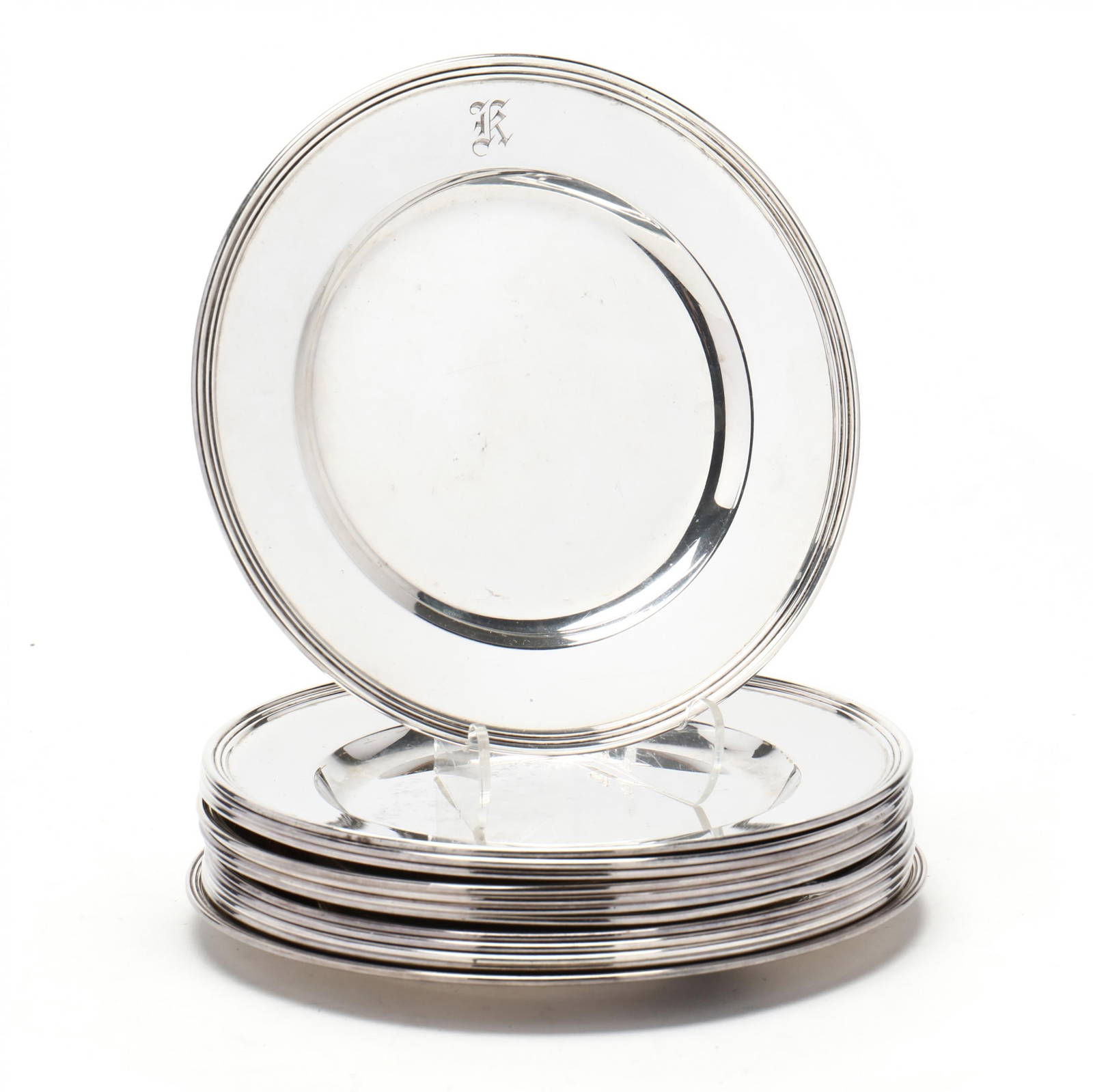 An Assembled Set Of (13) American Sterling Silver Bread Plates Auction