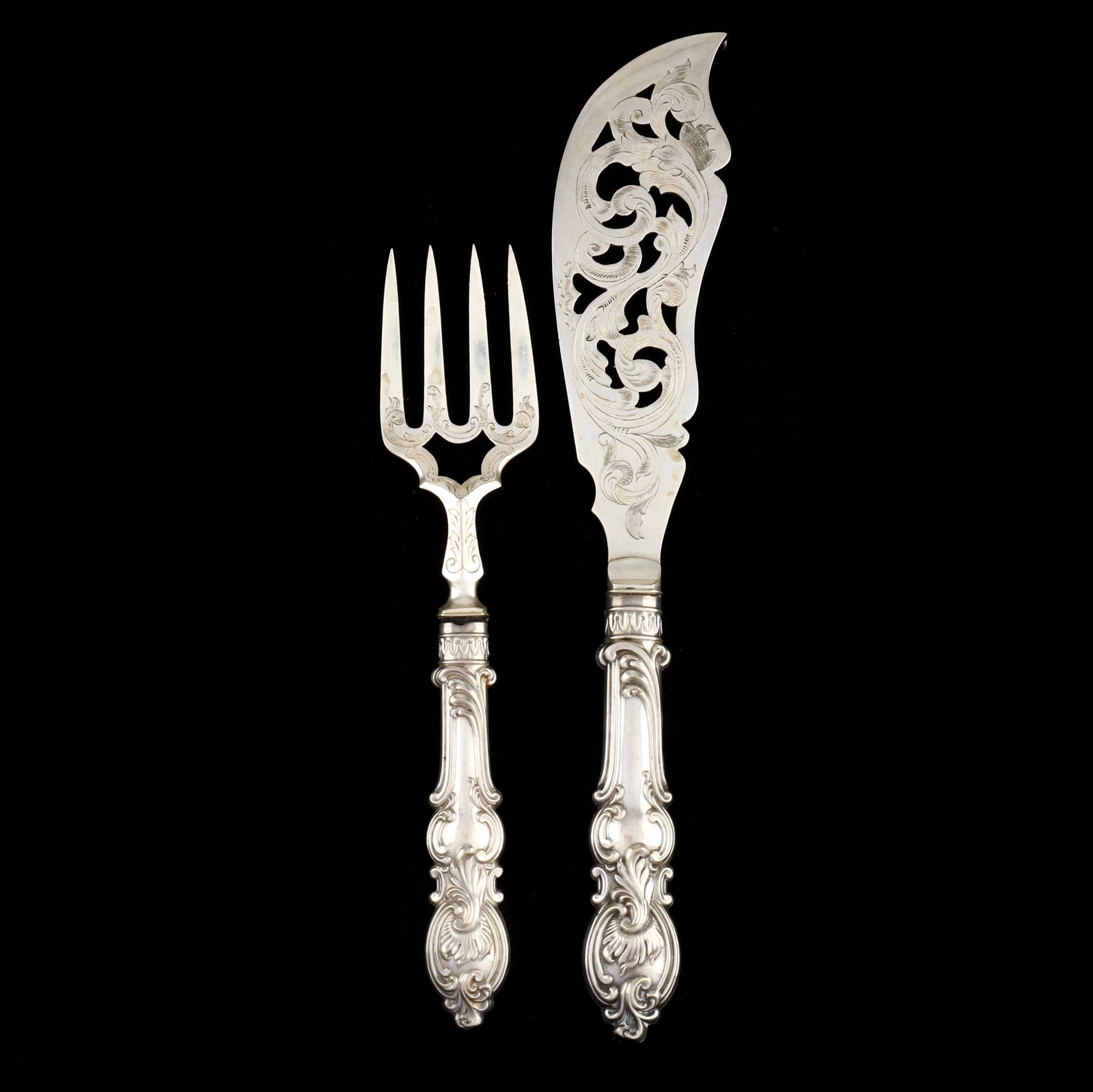 A Victorian Cased Silver-plated Fish Set Auction