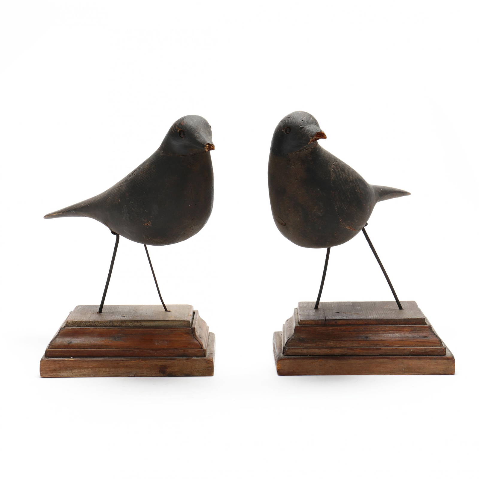 Charles Perdew (il, 1874-1963), Two Crow Decoys Auction