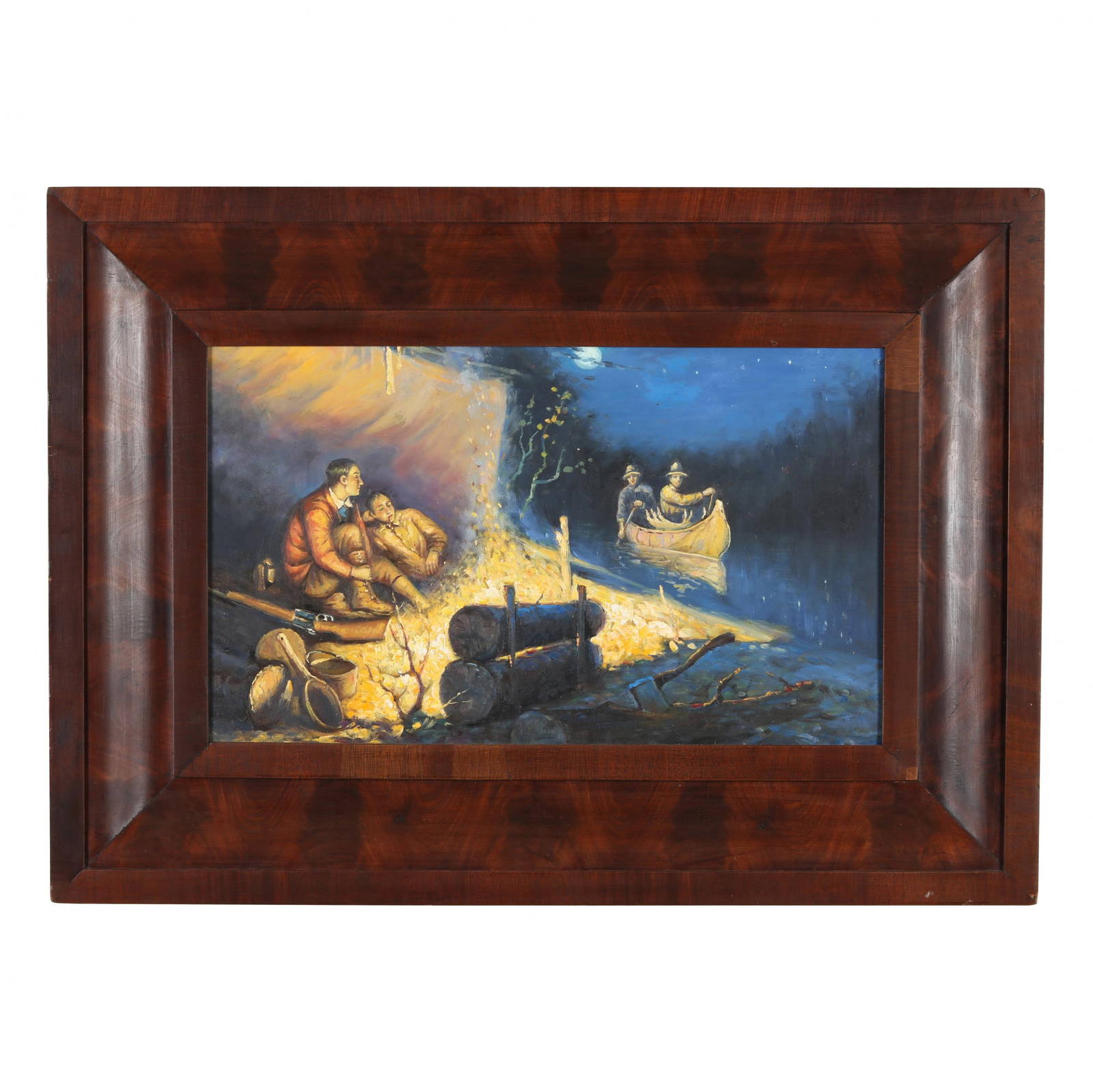 Attributed To Andrew Weisman (american, 20th Century), Evening At Moose ...