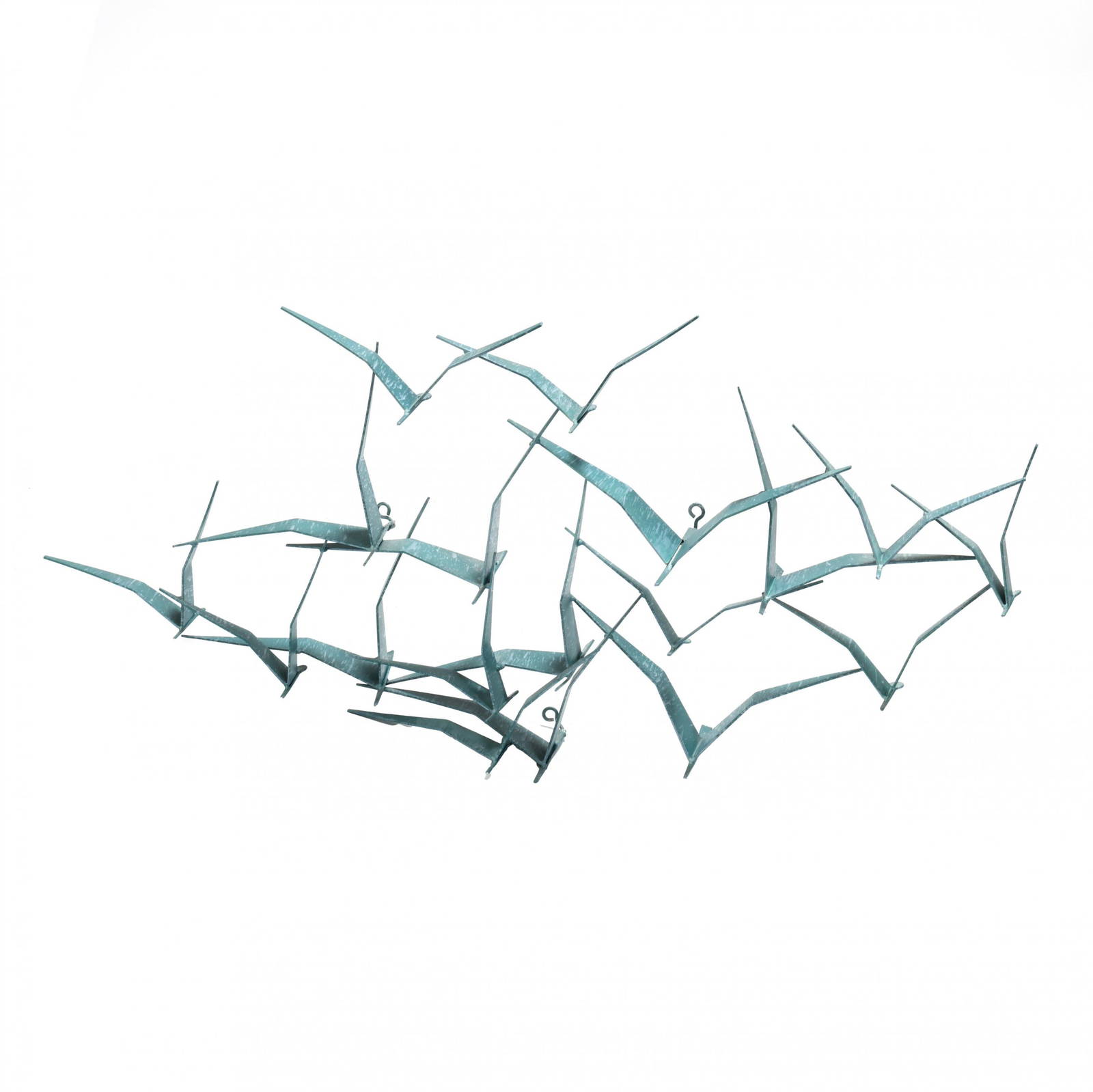 Attributed To Curtis Jeré, Modernist Bird Flock Wall Sculpture Auction