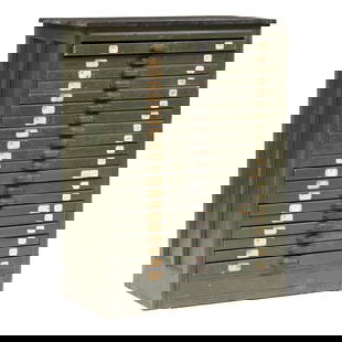 Hamilton Mfg. Co., Vintage Dye Set Cabinet