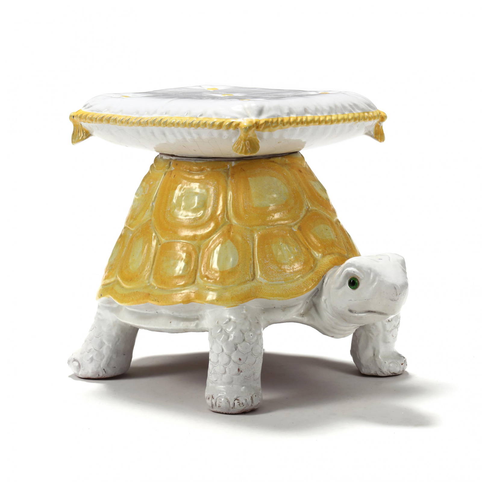 A Vintage Majolica Tortoise Garden Stool Auction