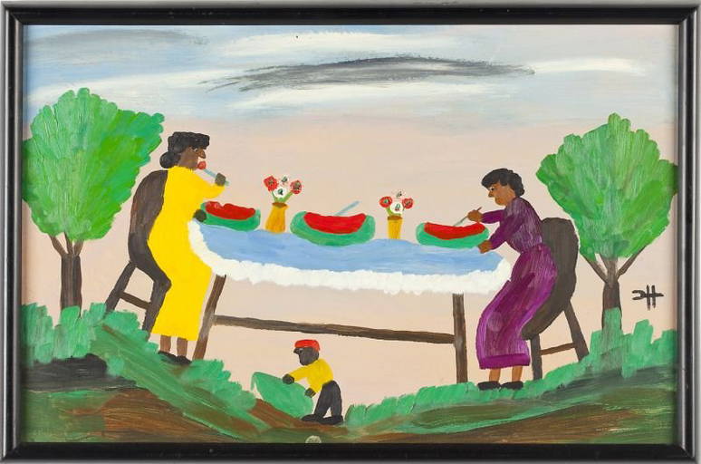 Clementine Hunter (la, 1886 1988), Watermelons