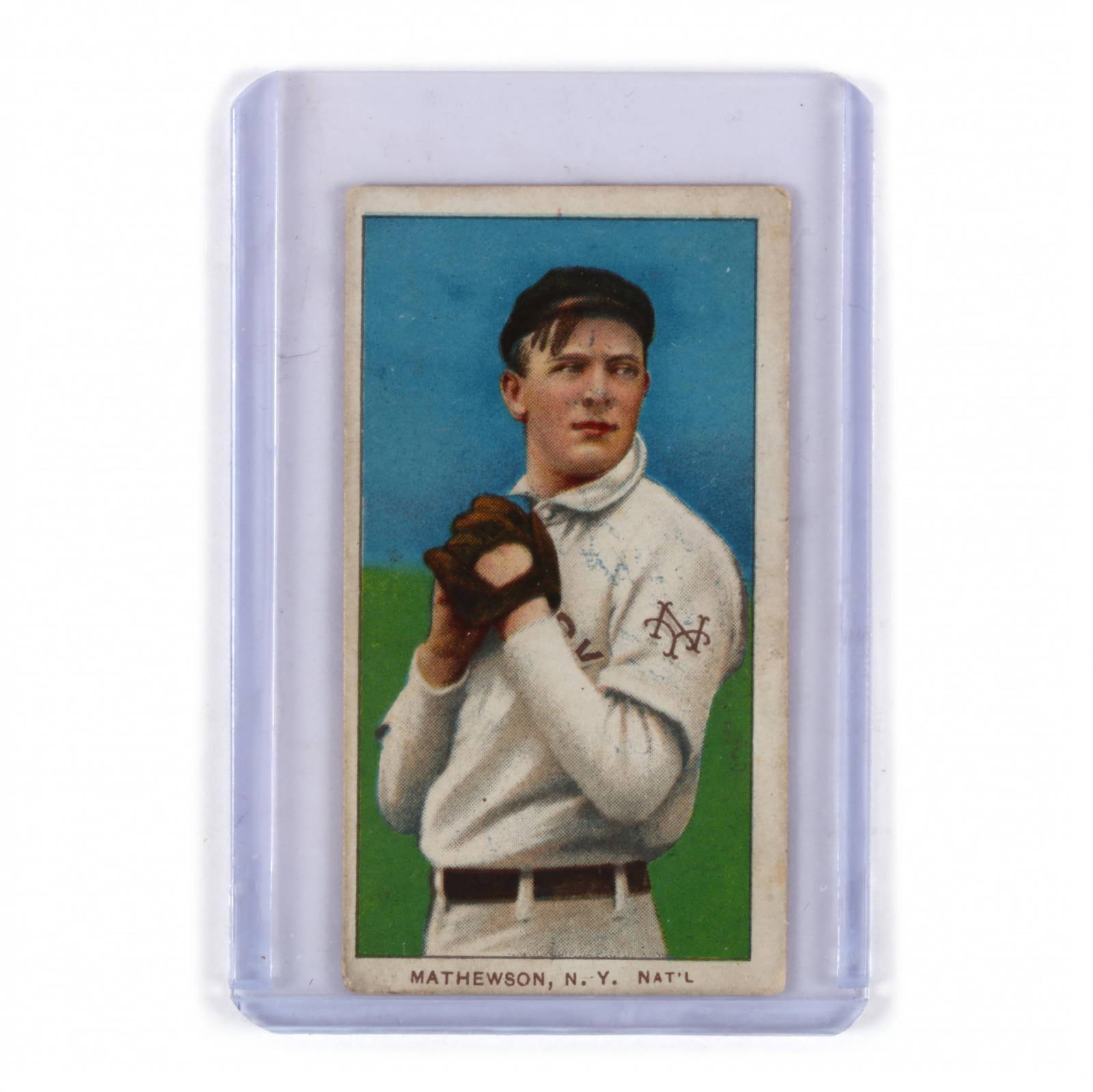 Christy Mathewson (dark Cap) 1909-1911 T206 White Border (piedmont Back ...
